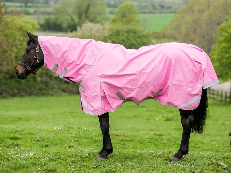 100g Detachable Neck Turnout Rug - Baby Pink | Swish Equestrian