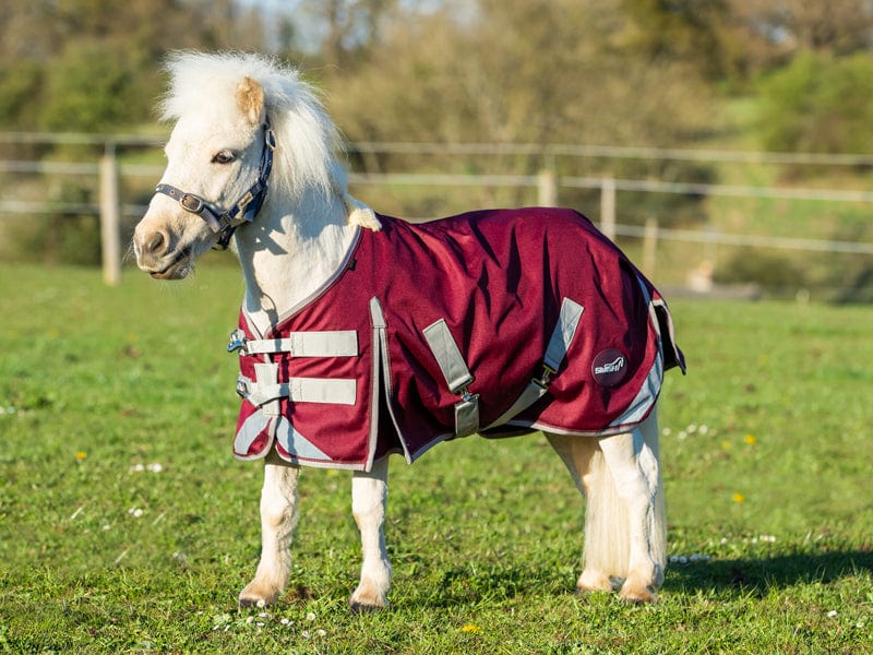MINI 0g Turnout Rug - Burgundy | Swish Equestrian™