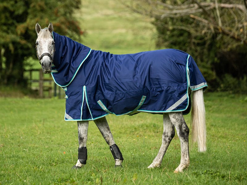 50g Detachable Neck Turnout Rug - Navy | Swish Equestrian