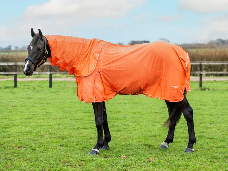 Mesh Fly Rug - Orange | Swish Equestrian
