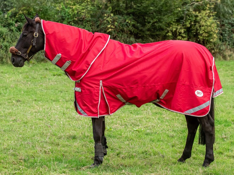 100g Detachable Neck Turnout Rug - Red | Swish Equestrian