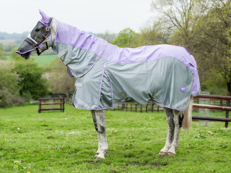 Fly Turnout Combination Rug (NYLON) - Violet | Swish Equestrian